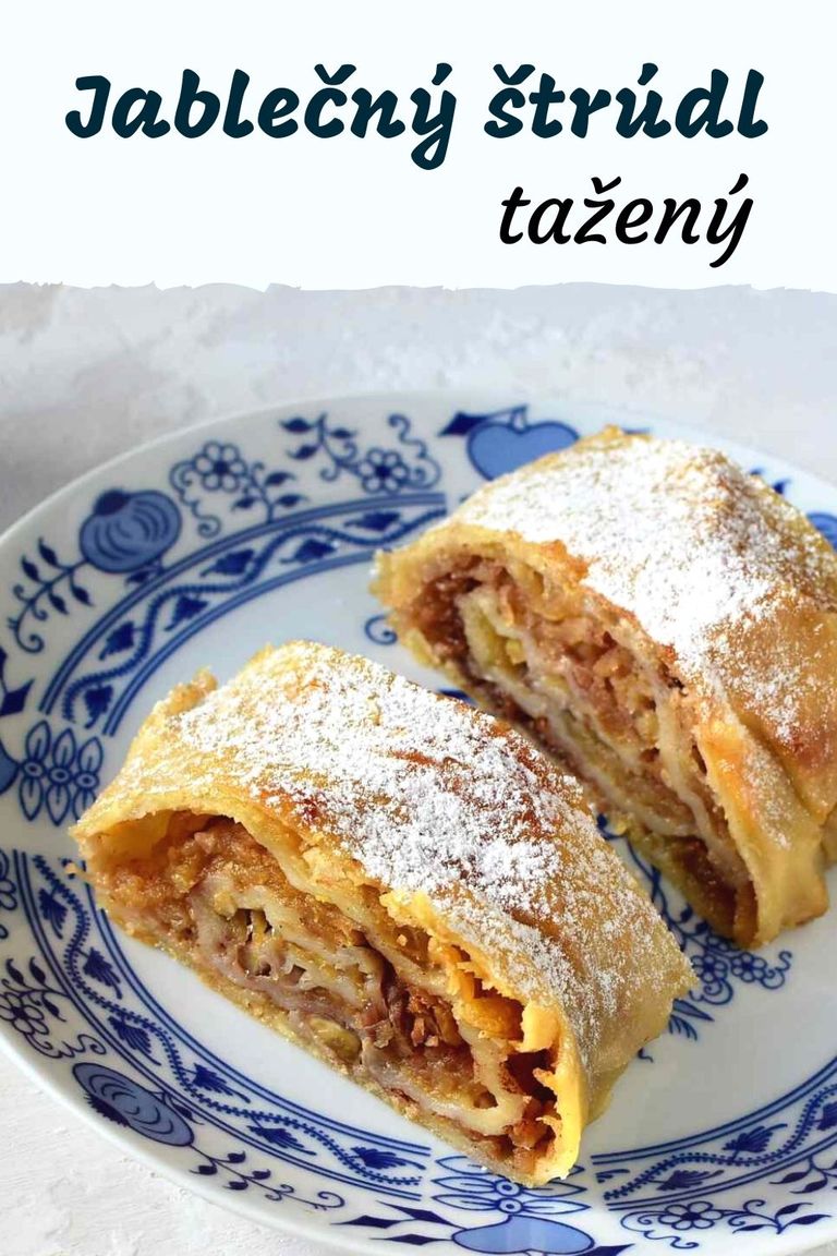 Jablečný štrúdl z taženého těsta » MlsnáVařečka.cz