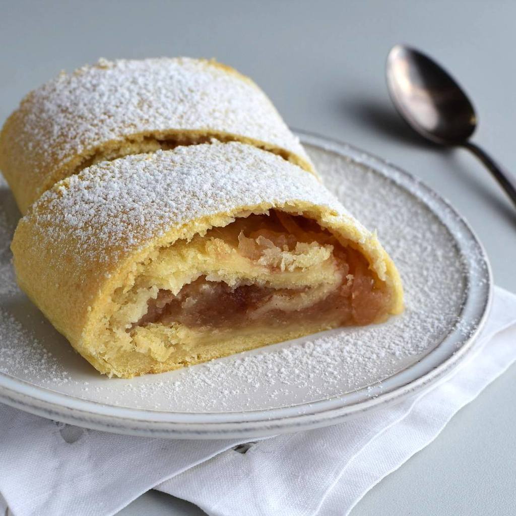 Hrnkový štrúdl s jablky » MlsnáVařečka.cz